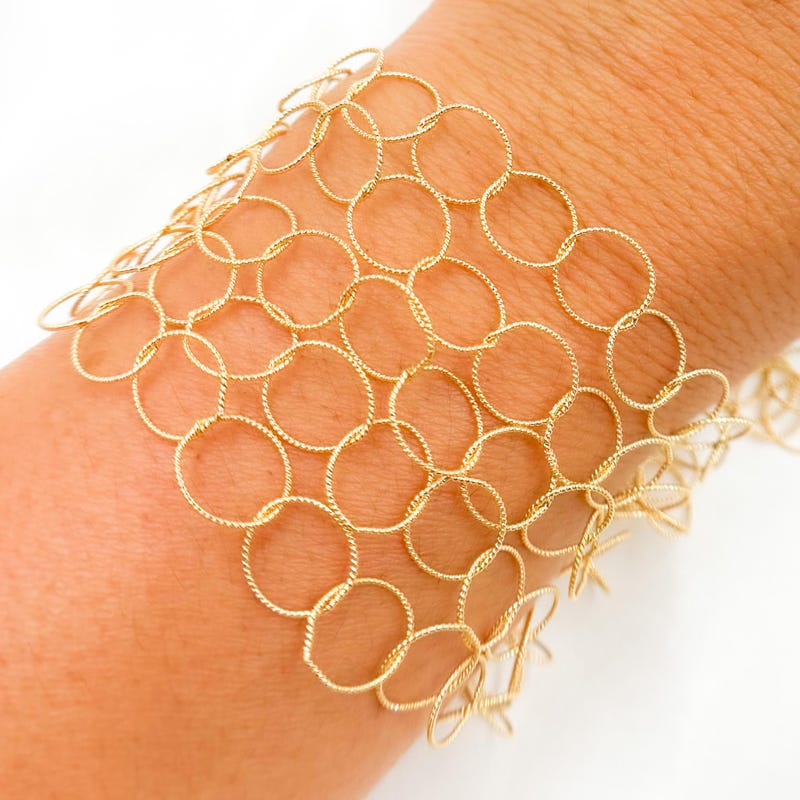 Circle Chain Necklace - Etsy