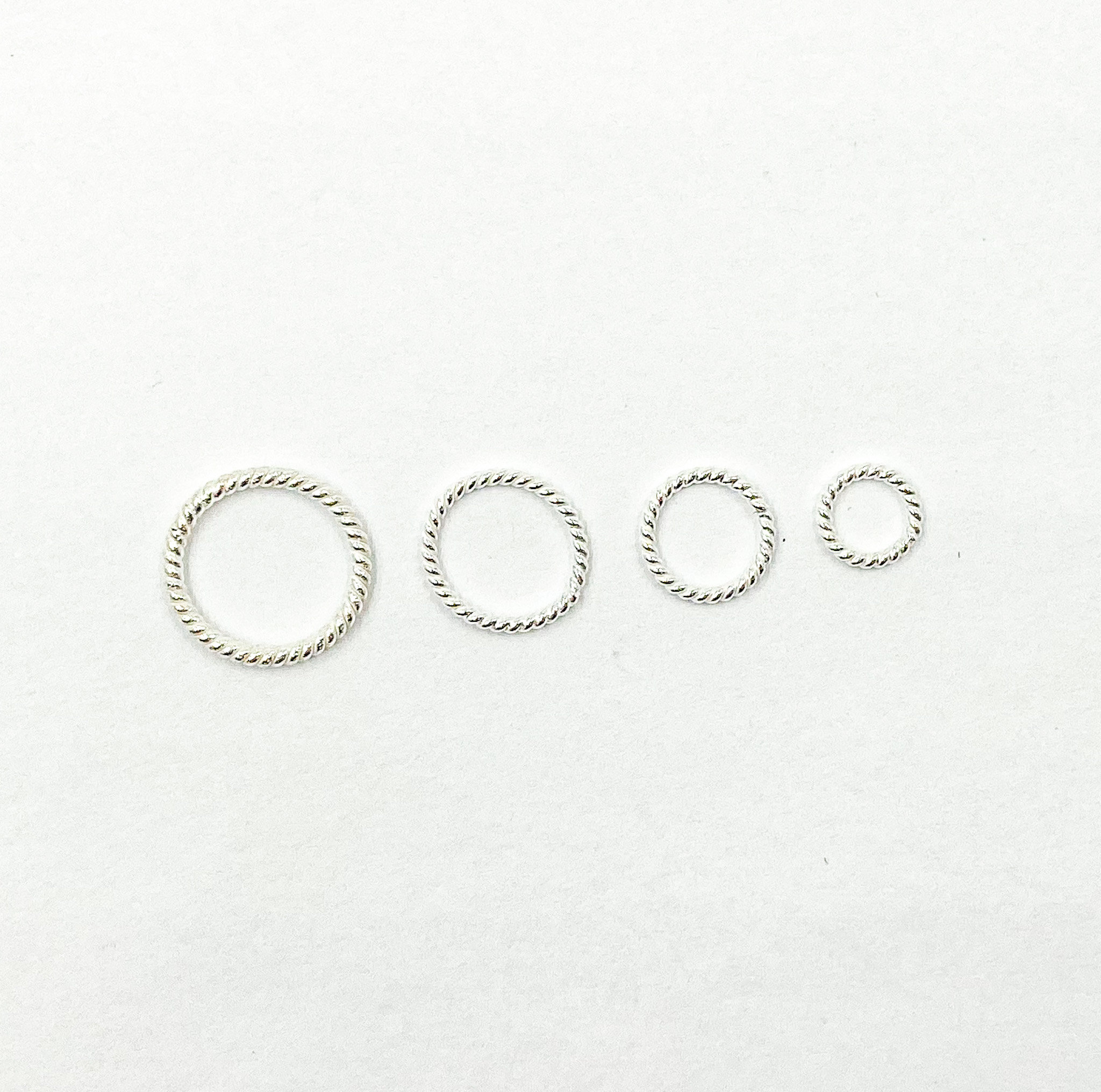 10pcs 10mm 925 Silver Twisted Closed Connecting Rings - Etsy UK