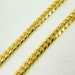 14K Solid Gold Flat Curb Necklace, Gold Flat Curb Chain. Cuban Link ...
