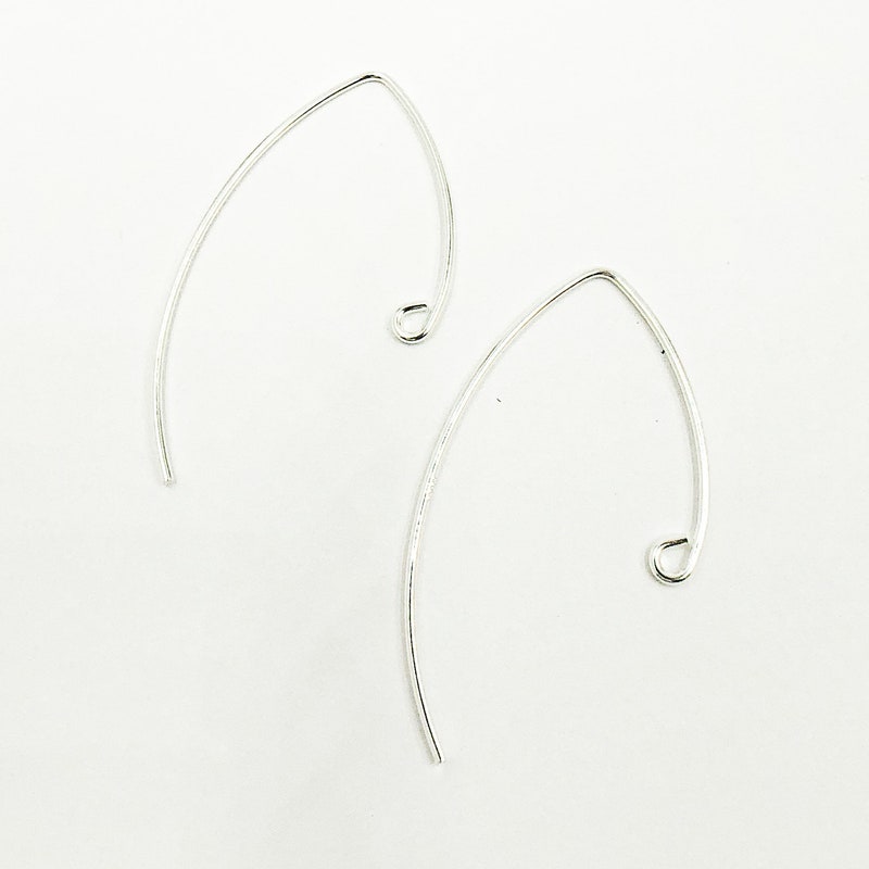 Silver Ear Wires - Etsy