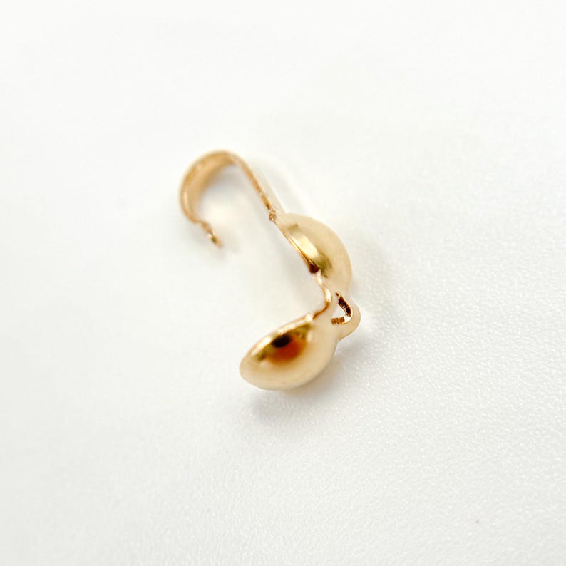 14k Gold Filled Clamshell Bead Tip, Wholesale Findings Supply for DIY ...