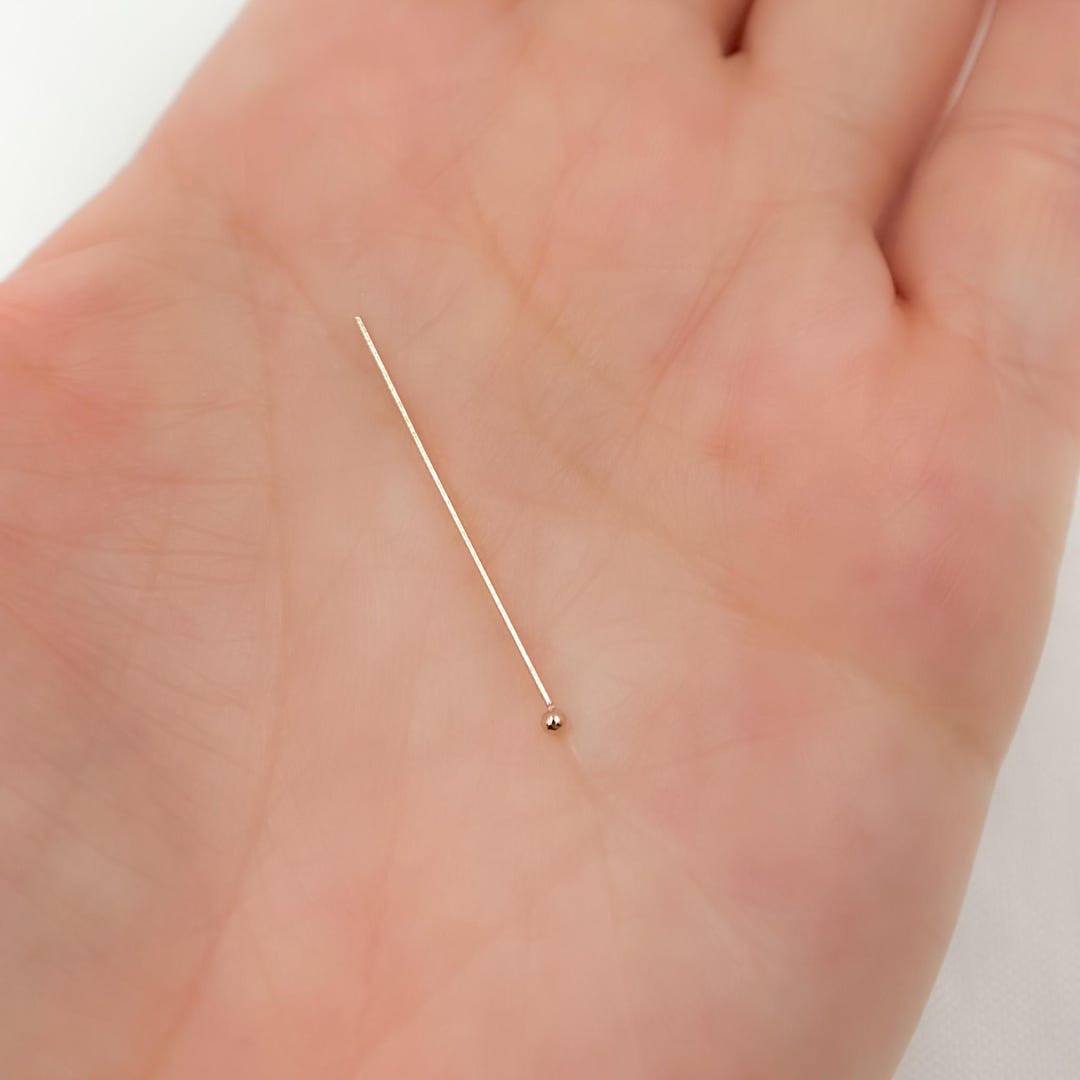 1" 24ga 14K Gold Fill Ball Head Pin, Wholesale DIY Jewelry Making ...