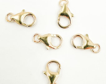14K Solid Yellow Gold Trigger Claw Clasp Lock Finding - Etsy