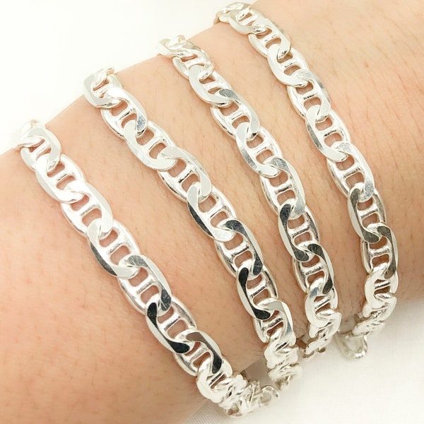 Marina Flat Link Chain for Permanent Jewelry - Etsy