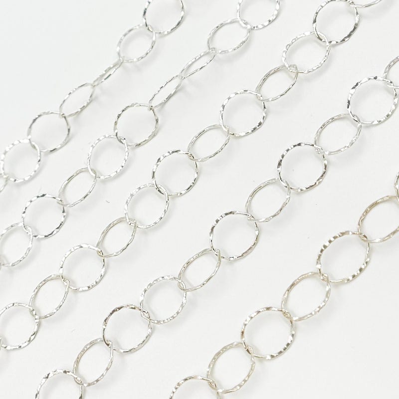 Silver Link Necklace - Etsy