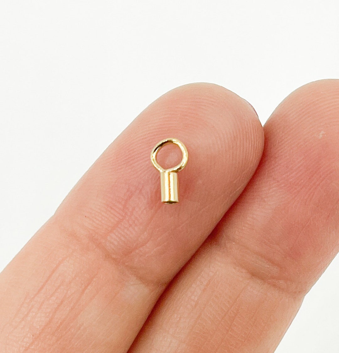 1.4mm 14k Gold Filled Cord End Cap, End Caps Clasps, Crimp Endcap With ...