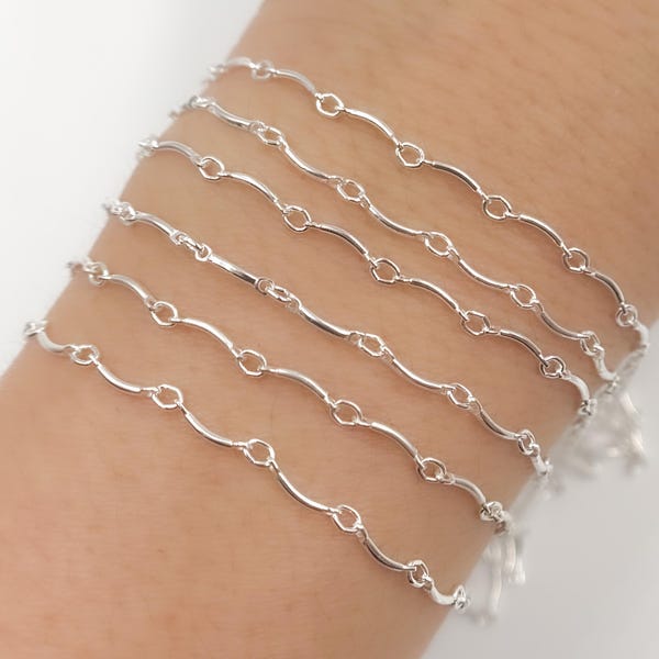 Curved Bar Chain - Etsy