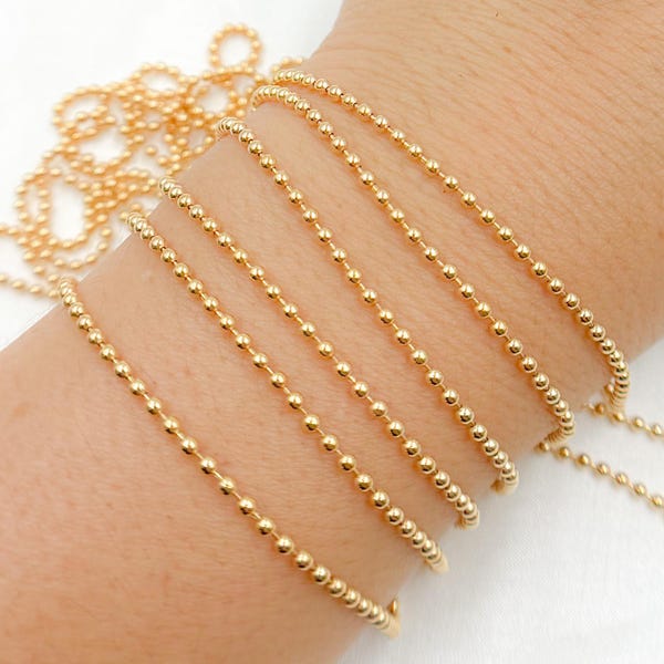 Gold Ball Chain - Etsy UK