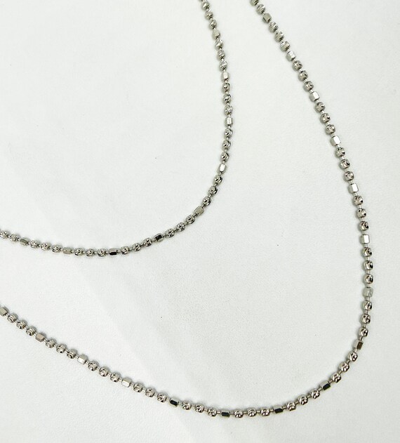 Silver Ball Necklace, 925 Sterling Silver Finished Chain Silver Ball Necklace, 925 Sterling Silver Finished Chain