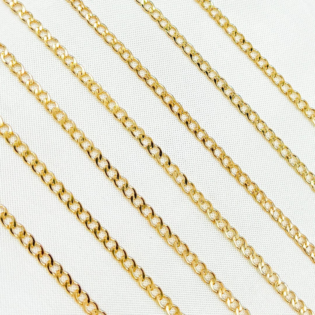 14k Gold-filled Curb Chain, Permanent Jewelry, Jewels and Chains, Gold ...