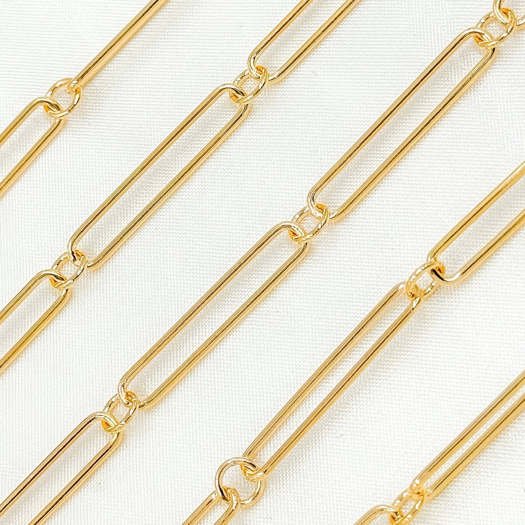 Gold Filled Smooth Paperclip Link Chain, Gold Filled Chain by Foot ...