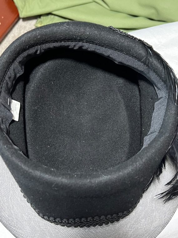 Vintage ladies 1980’s Pillbox hat remake - Gem