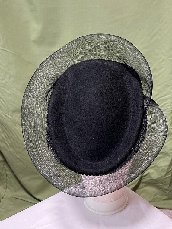 Vintage ladies 1980’s Pillbox hat remake - Gem