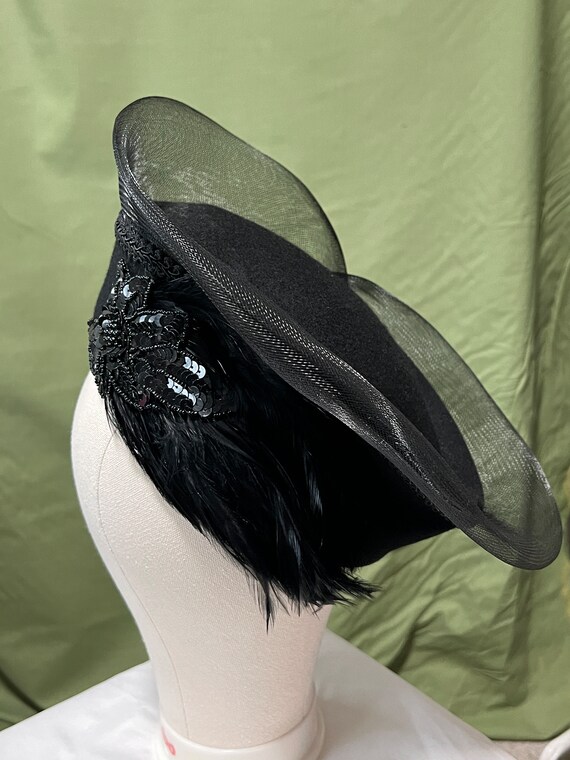 Vintage ladies 1980’s Pillbox hat remake - Gem