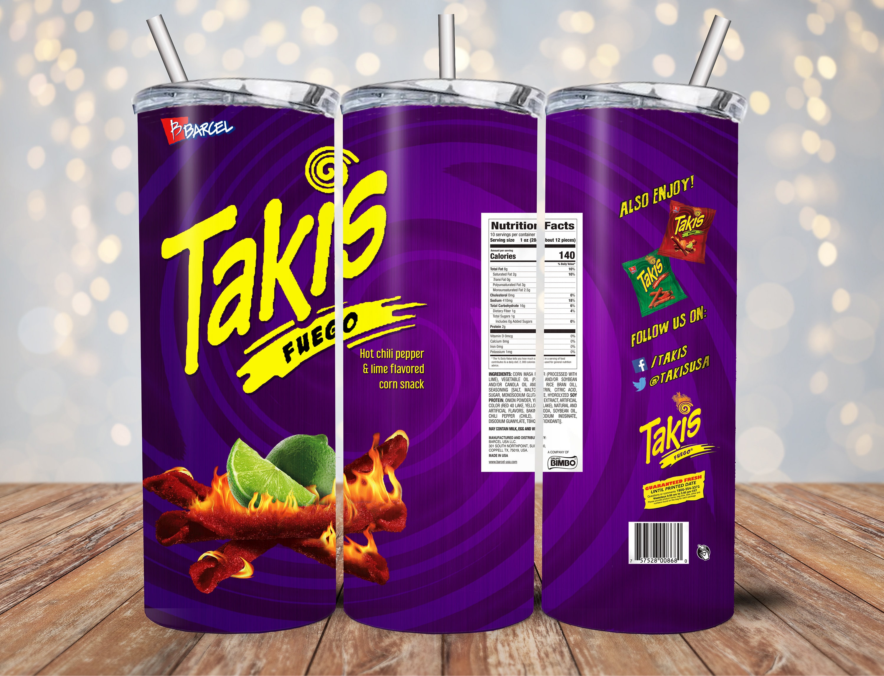 Takis Purple Design 20oz Skinny Straight & Tapered, Template for ...