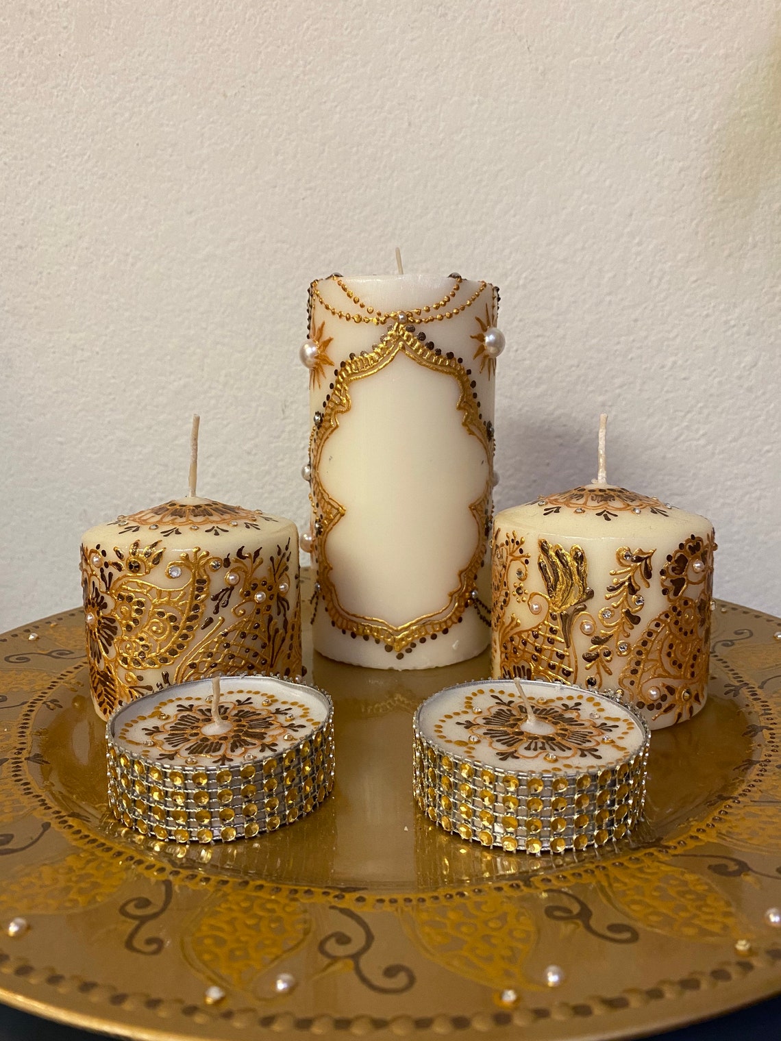 Personalized Candles, Mehndi Decor, Eid Gifts, Ramadan Gifts, Henna ...