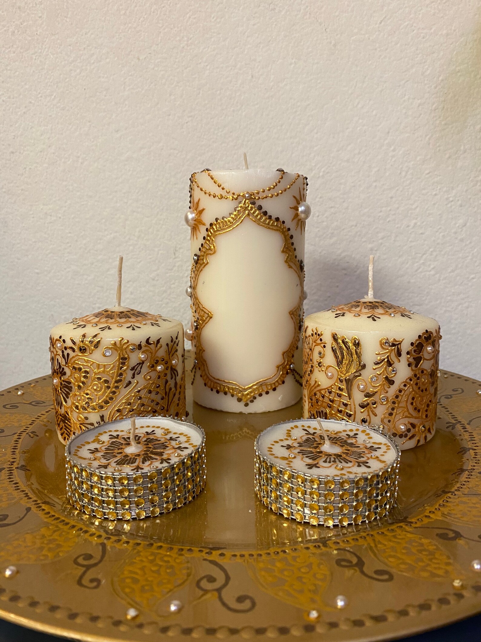 Personalized Candles, Mehndi Decor, Eid Gifts, Ramadan Gifts, Henna ...