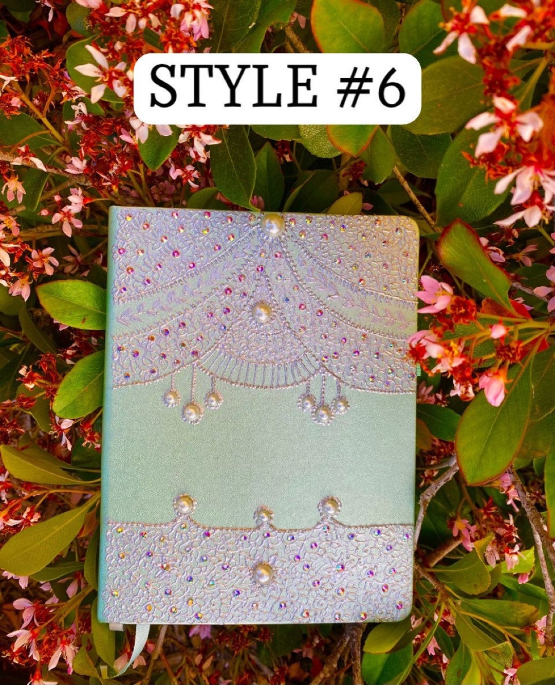 Hand Painted Journal, Floral Journal, Henna Design Journal, Decorated ...