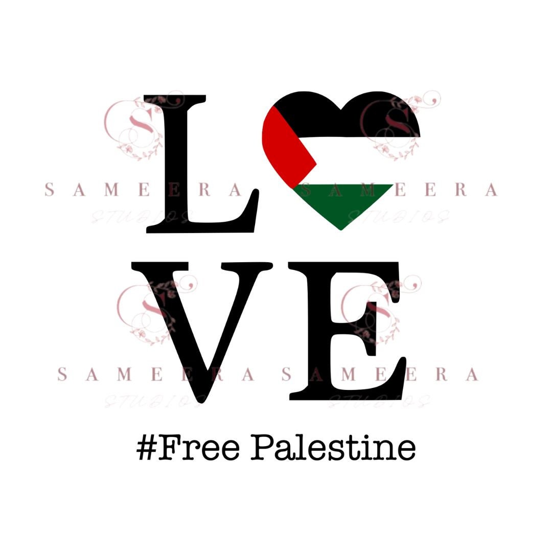 Love Palestine, Free Palestine, Heart Palestine Flag, Stand for ...