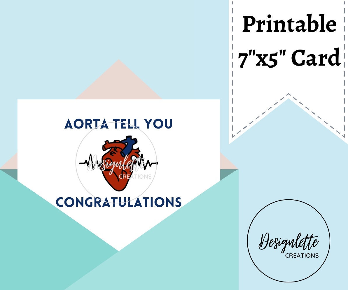 Congratulations Residency Match Day Card (printable/digital Download ...