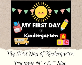 Printable My First Day of Work Sign DIY Printable First Day of Work ...