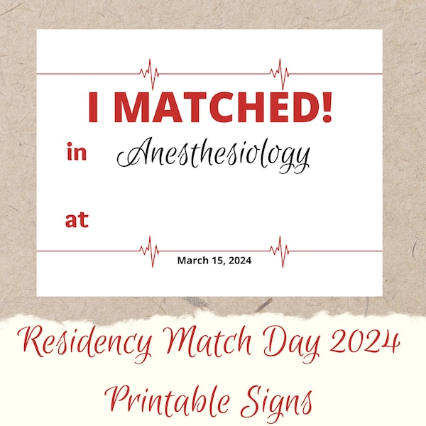 I Matched 2024 Sign - Etsy