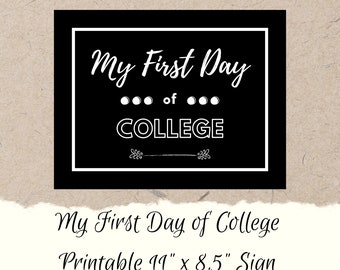 Printable My First Day of High School Sign DIY Printable - Etsy
