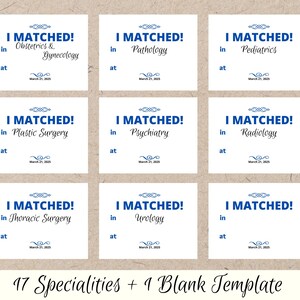 Residency Match Day 2025 Sign "i Matched!" | Digital Download ...