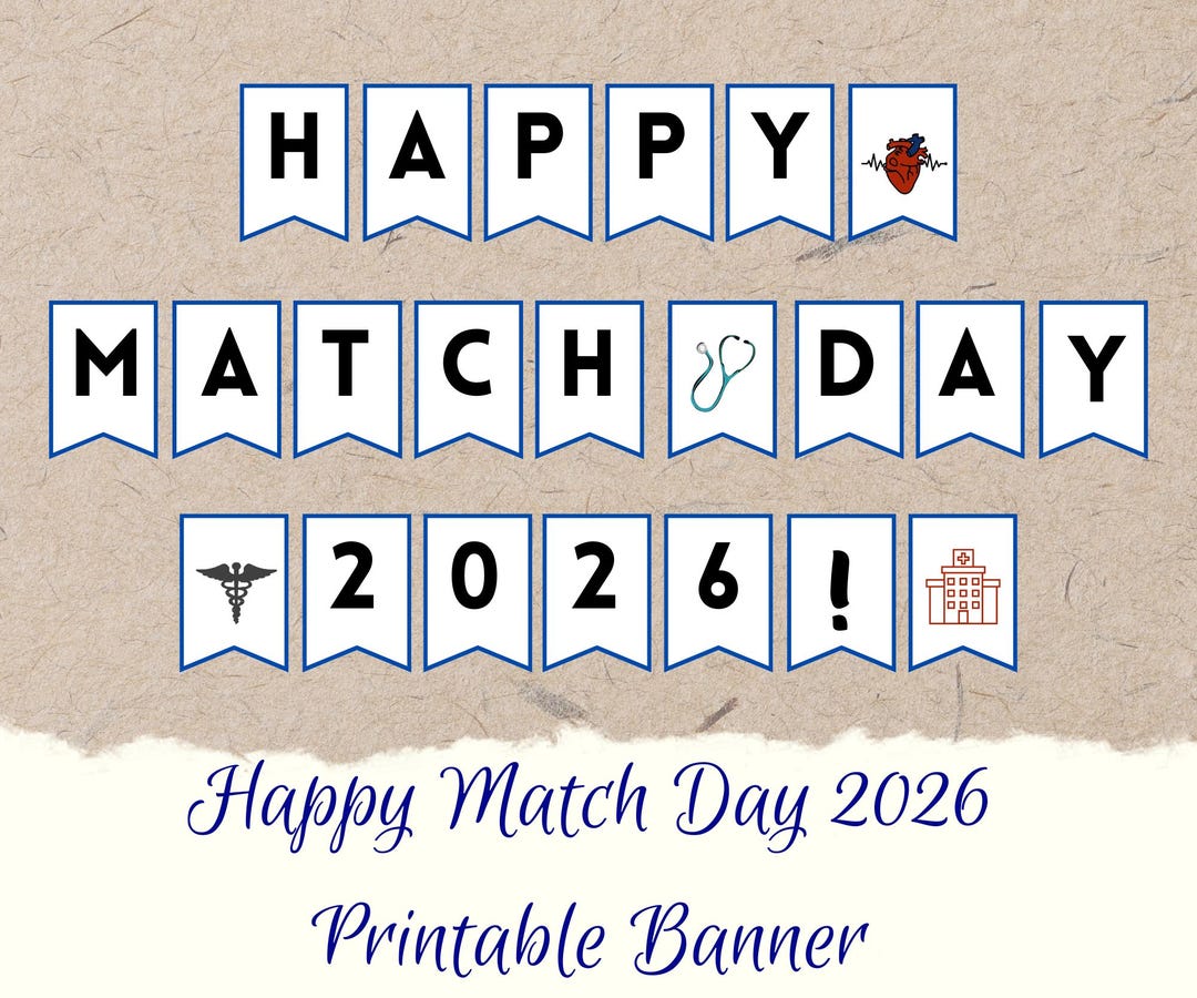 Residency Match Day 2026 Banner | Medical Student Celebration (digital ...
