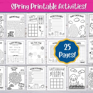 4 Season Printable Activity Bundle, Fall Kids Activities, Spring Kids ...