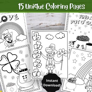 St. Patrick's Day Printable Kids Activity Bundle, St Patricks Day ...