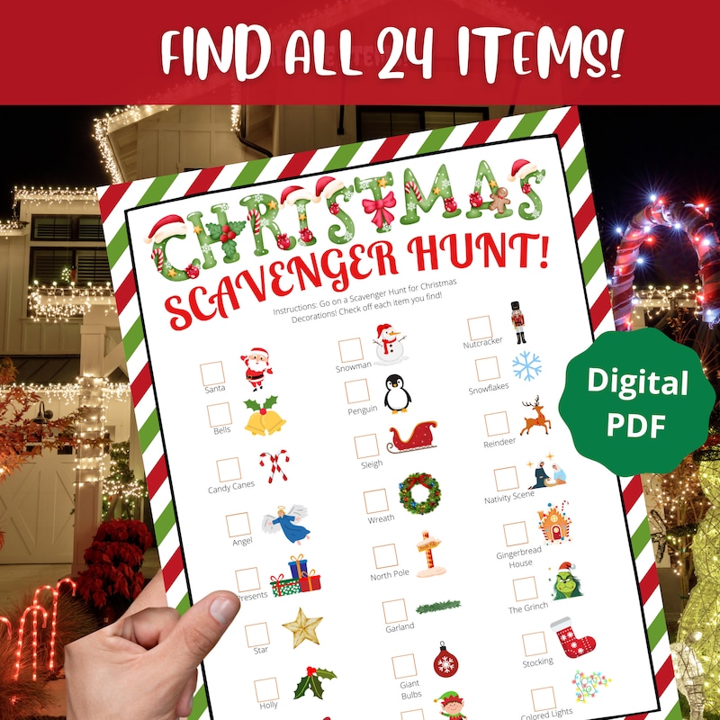 Scavenger Hunt Christmas - Etsy