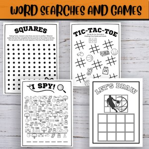 Basketball Party Games, 20 Printable Activities (PDF Download) - Etsy
