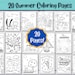 20 Summer Coloring Pages, Beach, Camping, Nature (digital Download) - Etsy