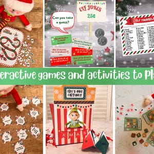 30 Day Elf Kit, Printable Christmas Elf Prop, Christmas Elf Games, Elf ...
