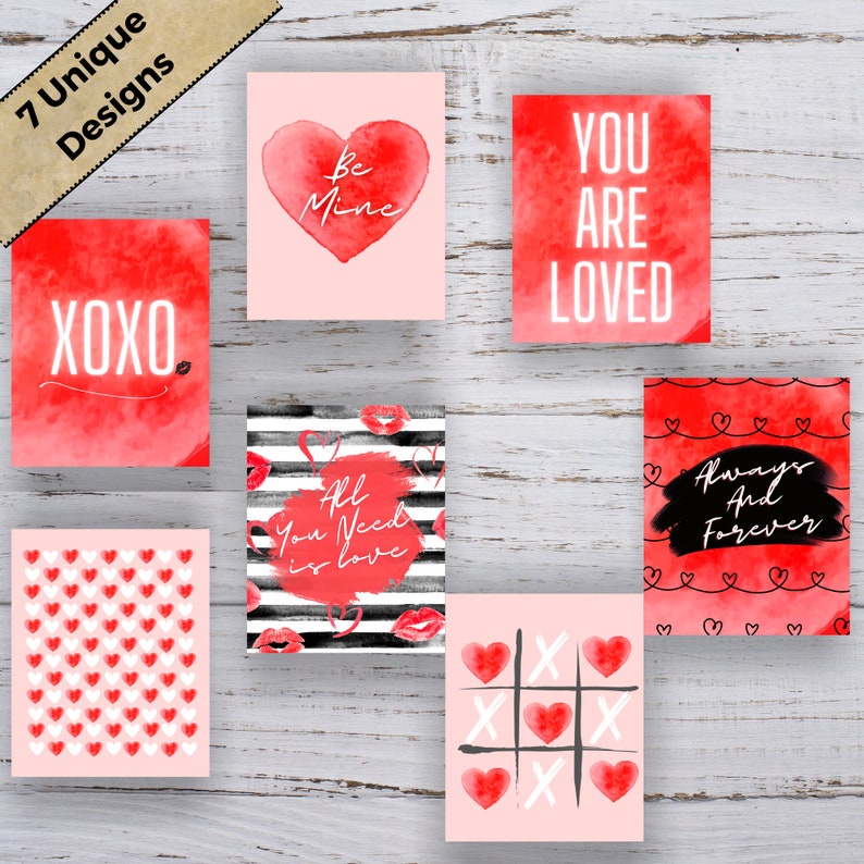 Valentine's Day Wall Art Print, XOXO, Be Mine (digital PDF) - Etsy