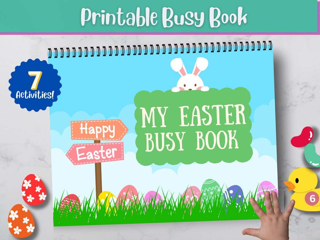 Preschool Easter Busy Book, Toddler Easter Activity Book, Toddler ...