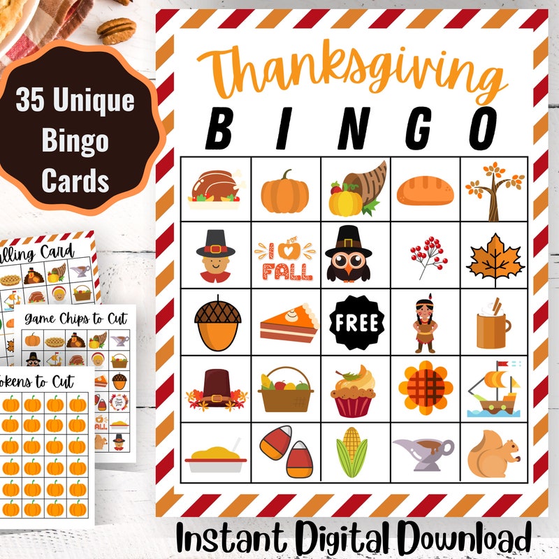Thanksgiving Bingo - Etsy
