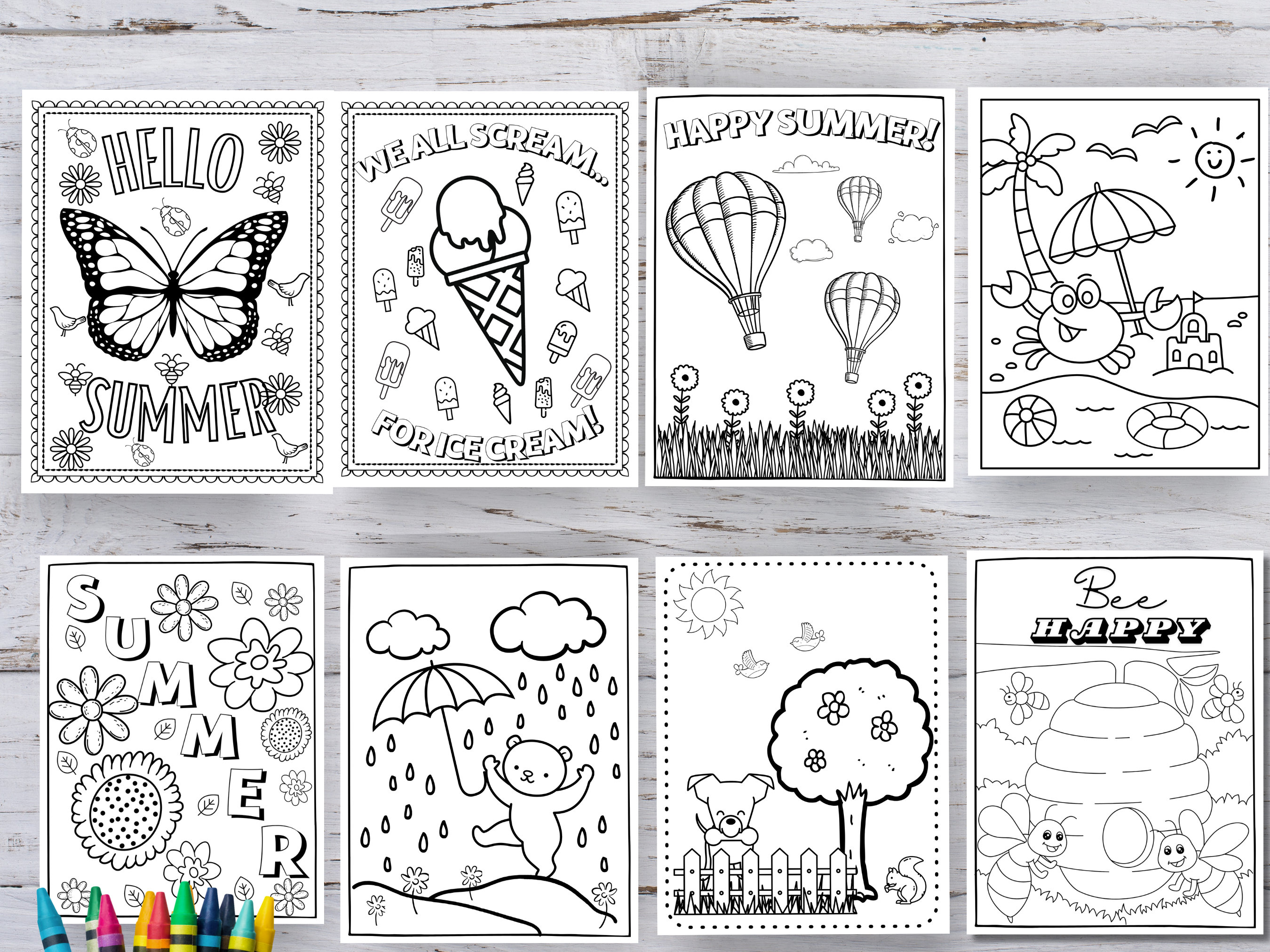 40 Summer Kids Activities, Summer Camp Activity, Printable Activity ...