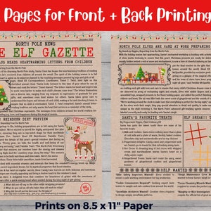 Printable Elf Newspaper, Elf Christmas Idea, Elf Printable, Elf ...