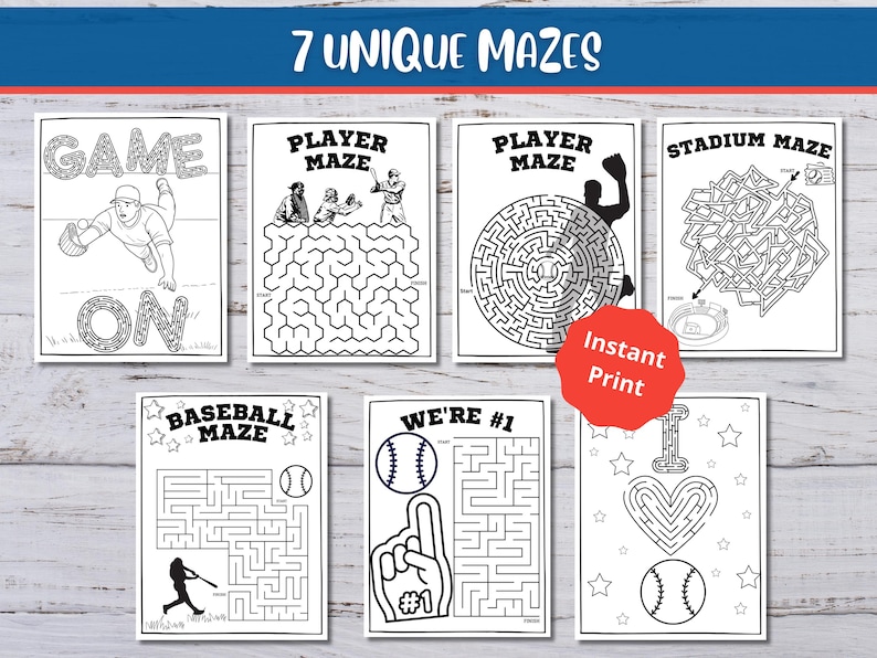 35 Printable Baseball Activities Pack, Party Games, Birthday Fun ...