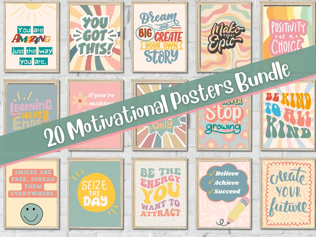 Motivational Posters, Classroom Posters, Office Art, Inspiring ...