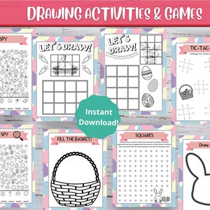 40 Printable Easter Easter Activity Book, Easter Kids Activity, Word ...