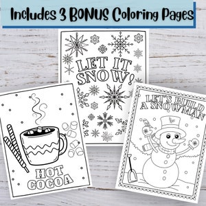 30 Card Winter Bingo Game, 30 Unique Bingo Cards, Kids' Winter Activity ...