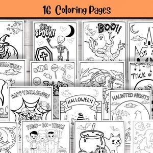 50 Printable Kids Halloween Activities, Halloween Party Games ...