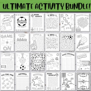 35 Printable Soccer Activities, Soccer Party Games, World Cup ...