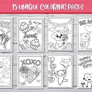 40 Printable Valentine's Day Kid's Activities, Valentine's Day Bundle ...