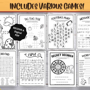 40 Fall Kids Activities, Fall Printable Activity, Printable Activity ...