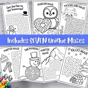 25 Winter Kids Activities, Winter Printable Activity, Printable ...
