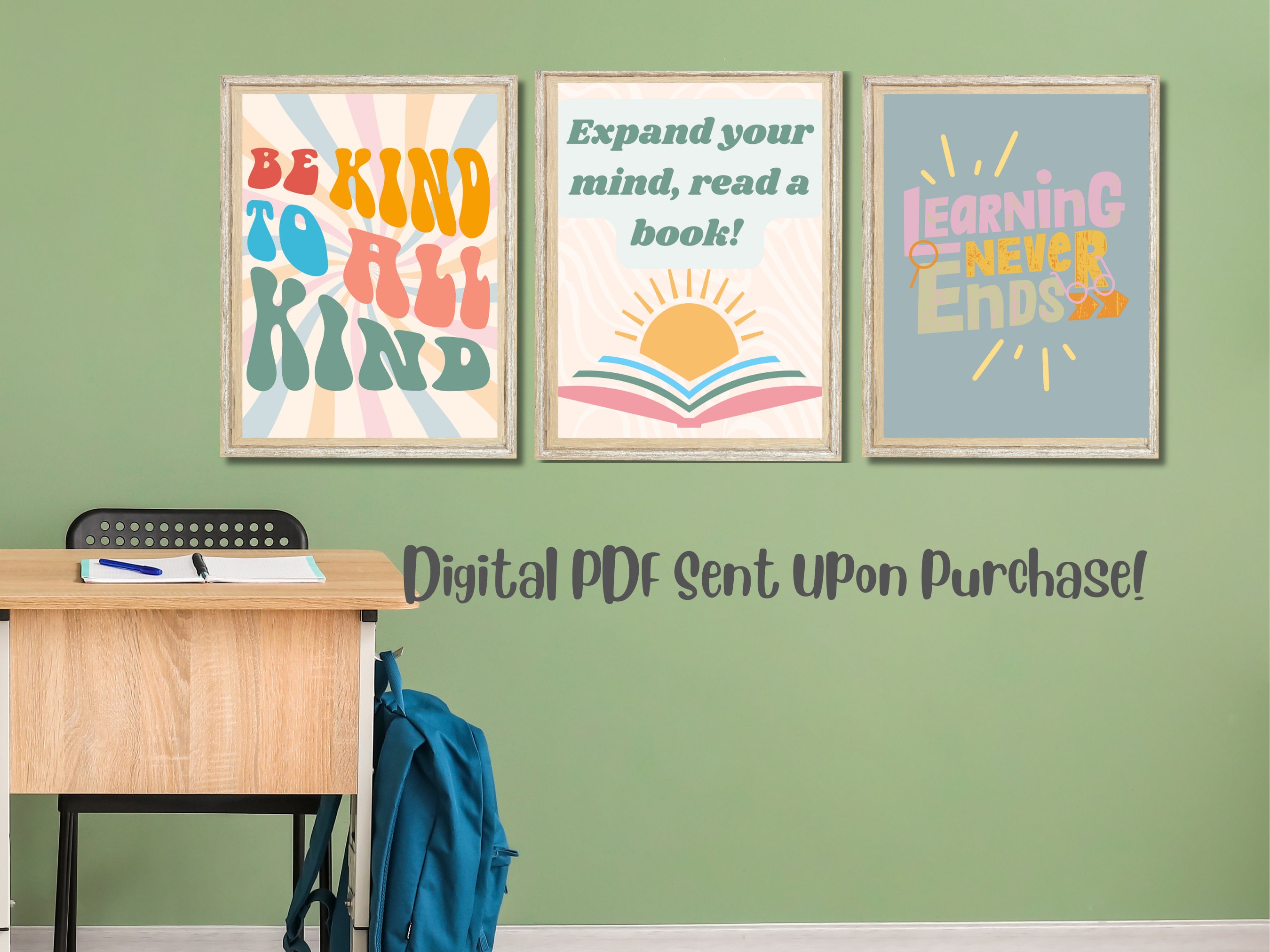 Motivational Classroom Posters, Positive Quotes Art (digital Download ...